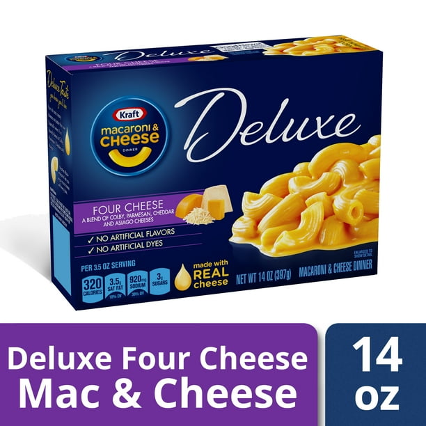 Kraft Deluxe Four Cheese Mac And Cheese Dinner 14 Oz Box