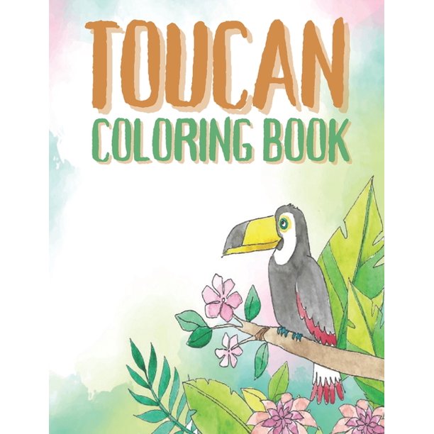 Rainforest Toucan Coloring Page