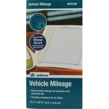 Adams AFR10W Vehicle Mileage Log Book - Walmart.ca