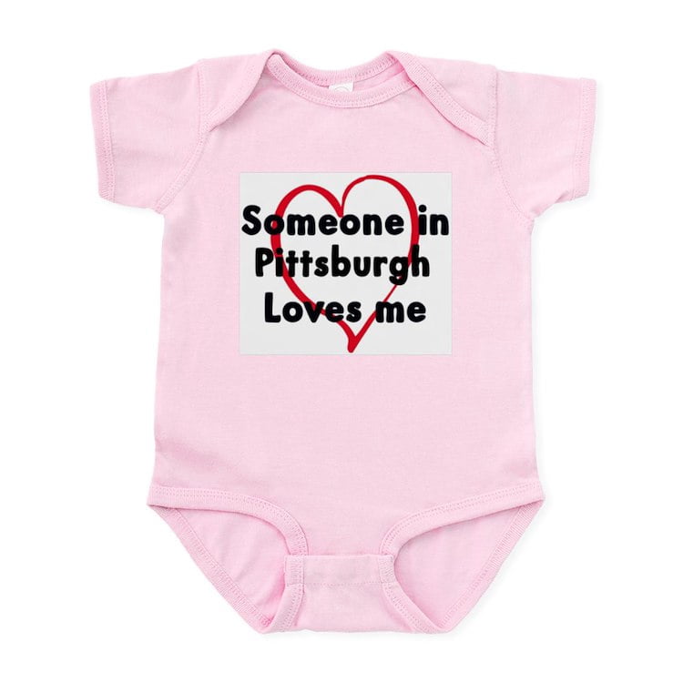 CafePress - Loves Me: Pittsburgh Infant Bodysuit - Baby Light Bodysuit ...