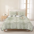 78x90in Quilt Bedding Set, Medieval Retro Texture Seamless Lightweight ...