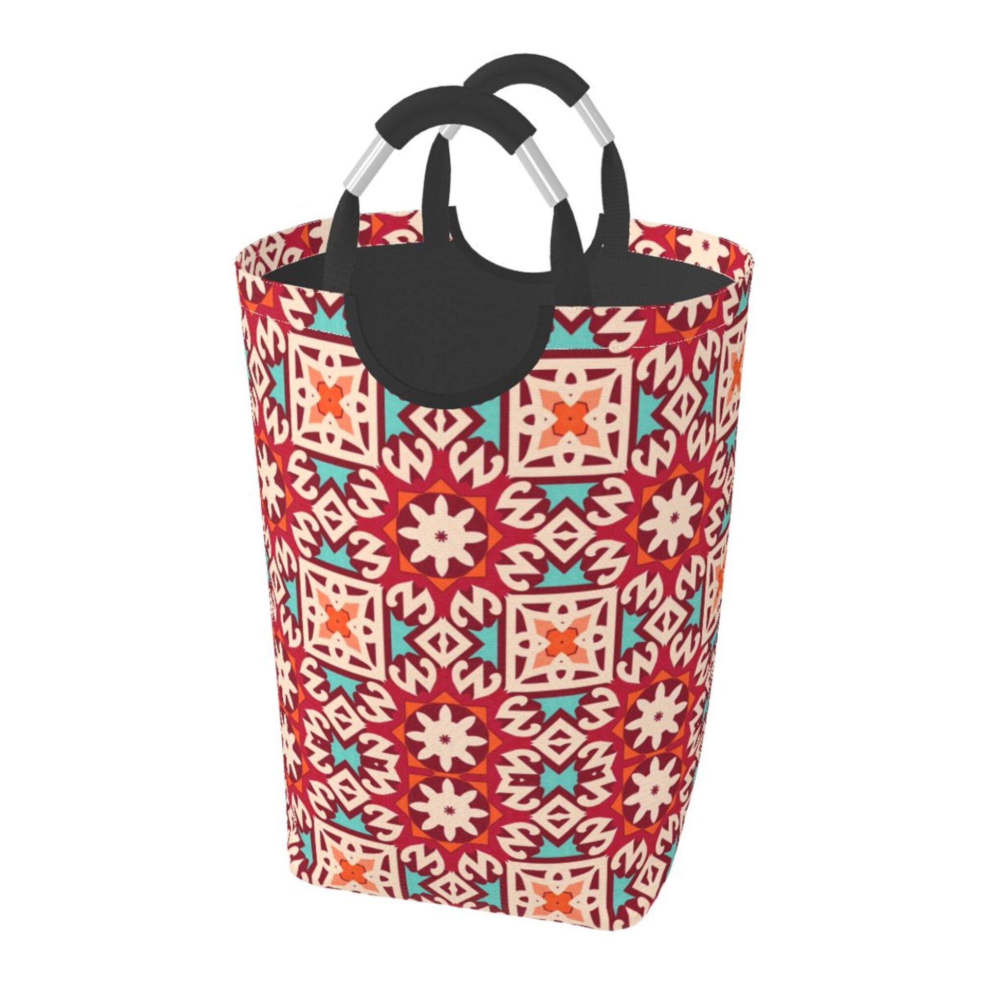 TEQUAN 50L Large Rectangular Laundry Hamper with Aluminum Handles ...