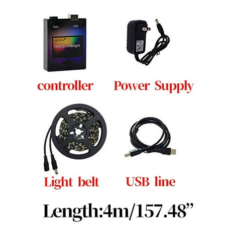 Streamer Slide With Synchronous Change Light Bar Background Light Led ...