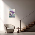 ZHONGYUTONG Purple Dandelion Canvas Wall Art Abstract Dandelion Flower ...