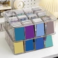 Clear Card Storage Box with 6/8/12 Compartments for Organizing Children ...