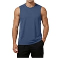 BRGZLK Sleeveless Tank Top For Men Crew Neck Athletic Casual Gym ...