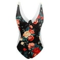 Ociviesr Womens V Neck Flower Printed Swimsuit Bikini Swimwear Bikini