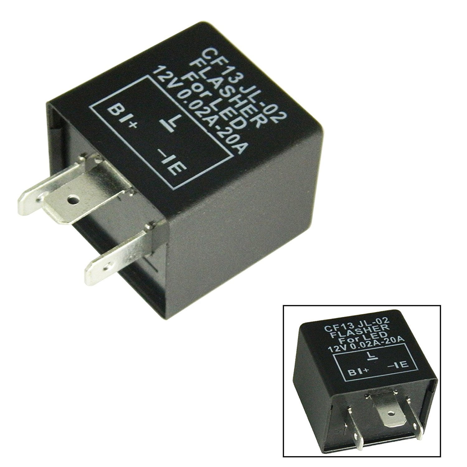 Xotic Tech 3 Pin CF13 Electronic LED Flasher Relay For LED Related Turn ...
