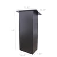 Black Wood Podium Church Pulpit School Lectern Conference Debate ...