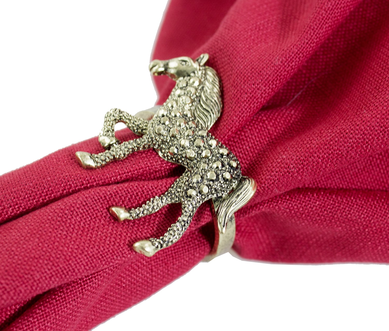 Decorative Bejeweled Animals Design Napkin Rings - Set of 4 (Bronze ...