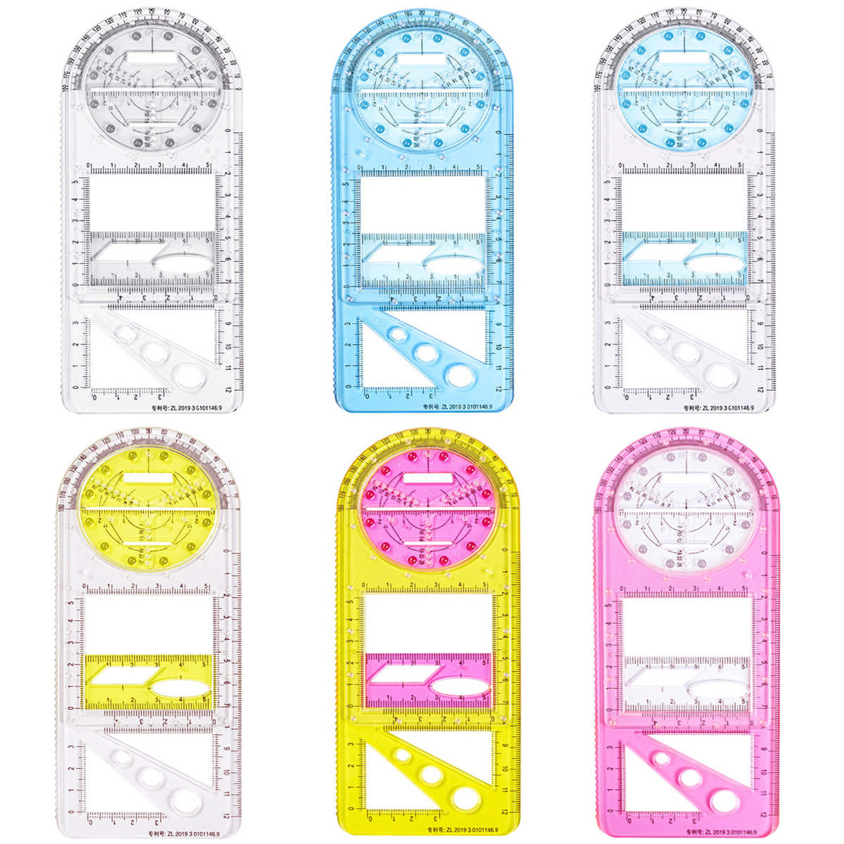 Dream Lifestyle New Multifunctional Geometric Ruler,Drawing Template ...