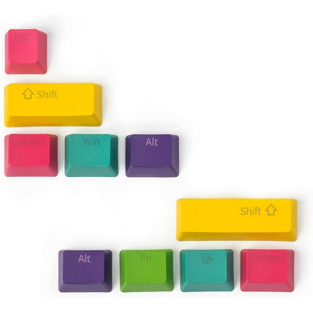 Keycaps, Velocifire Keyboard Keycaps Colorful Custom Keycap Set ...