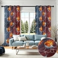 Basketball and Lightning Red Pattern Blackout Curtains,Triple Weaved ...