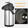 Airpot Coffee Dispenser with Easy Push Button,Stainless Steel Large ...