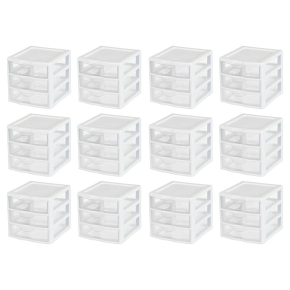 3 Drawer Plastic Storage