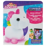 Adopt Me! Neon Unicorn LED Stuffed Animal - Glowing Plushie with Three ...