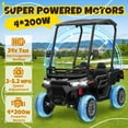 Joyracer 4WD 24 Volt Ride on Toys UTV with 2 Seater & Remote Control ...