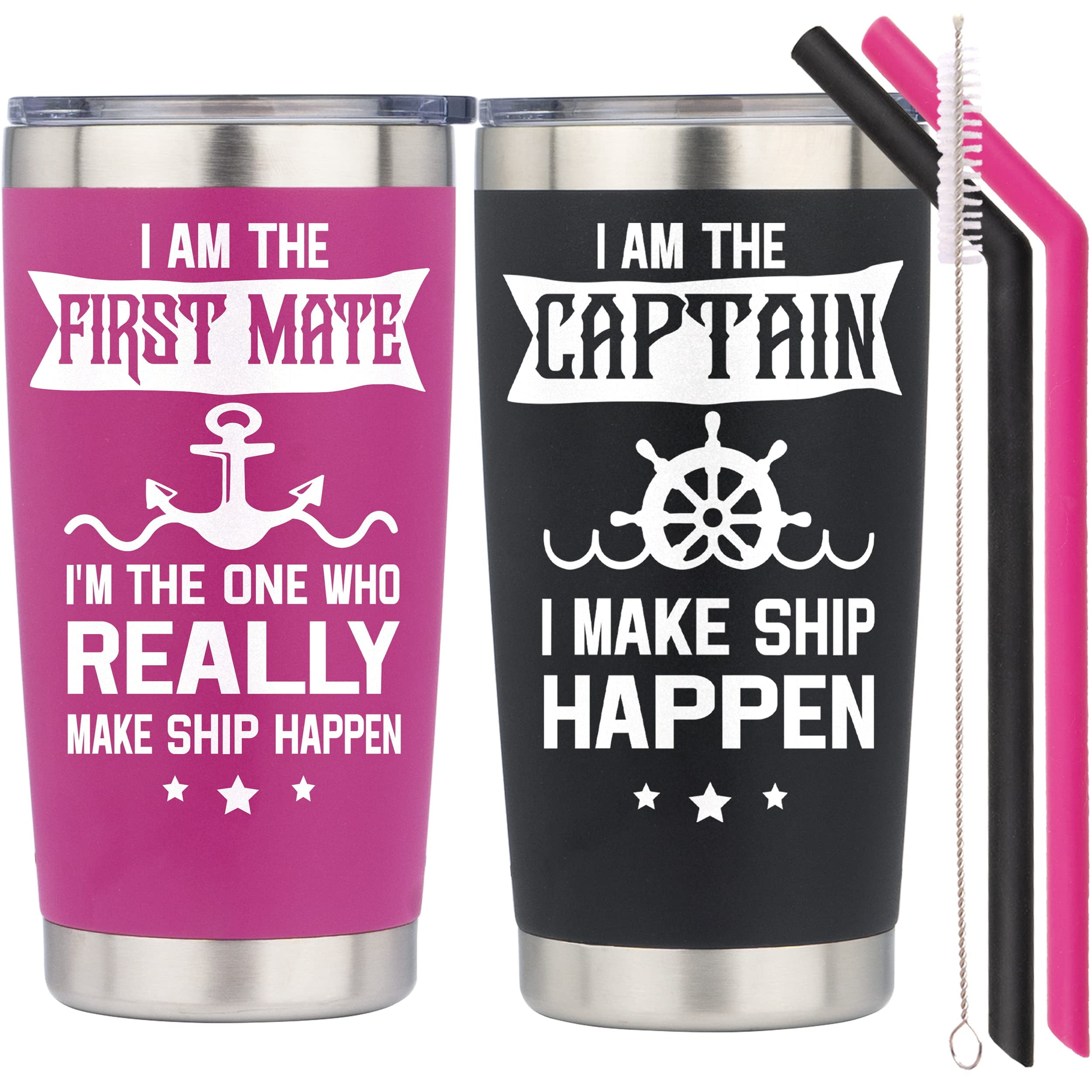 I am the Captain Tumbler, I am The first Mate Tumbler, First Mate Gifts ...
