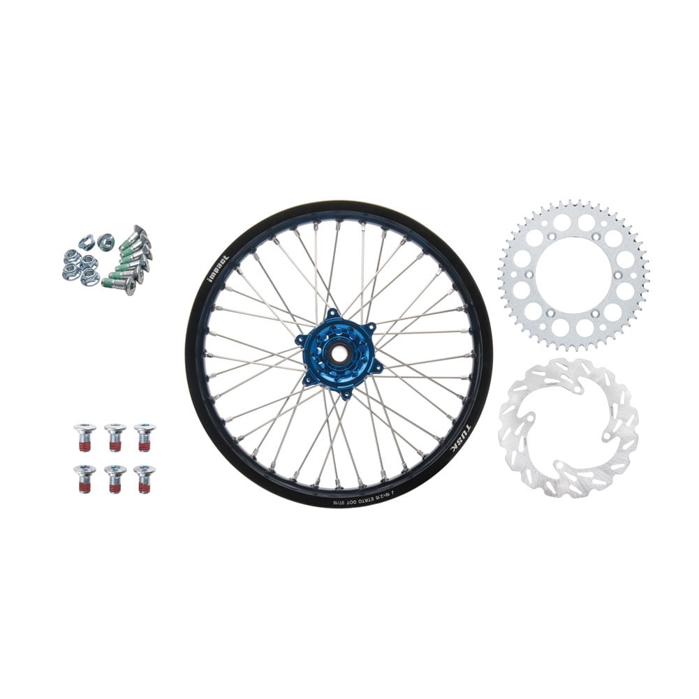 Tusk Impact Complete Rear Wheel Package 19 x 2.15 Black Rim/Silver ...