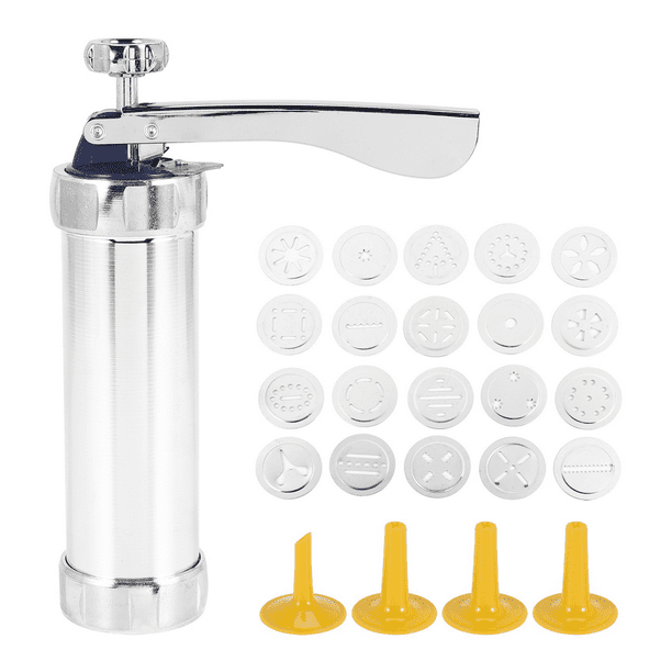 Winyuyby Cookie Press Stainless Steel Spritz Cookie Press,Icing Kit ...