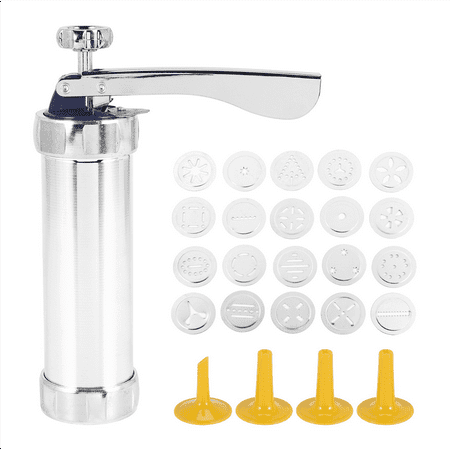 Winyuyby Cookie Press Stainless Steel Spritz Cookie Press,Icing Kit ...