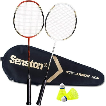 AIMTYD - 2 Pack Badminton Rackets Double Badminton Racquets Carbon ...