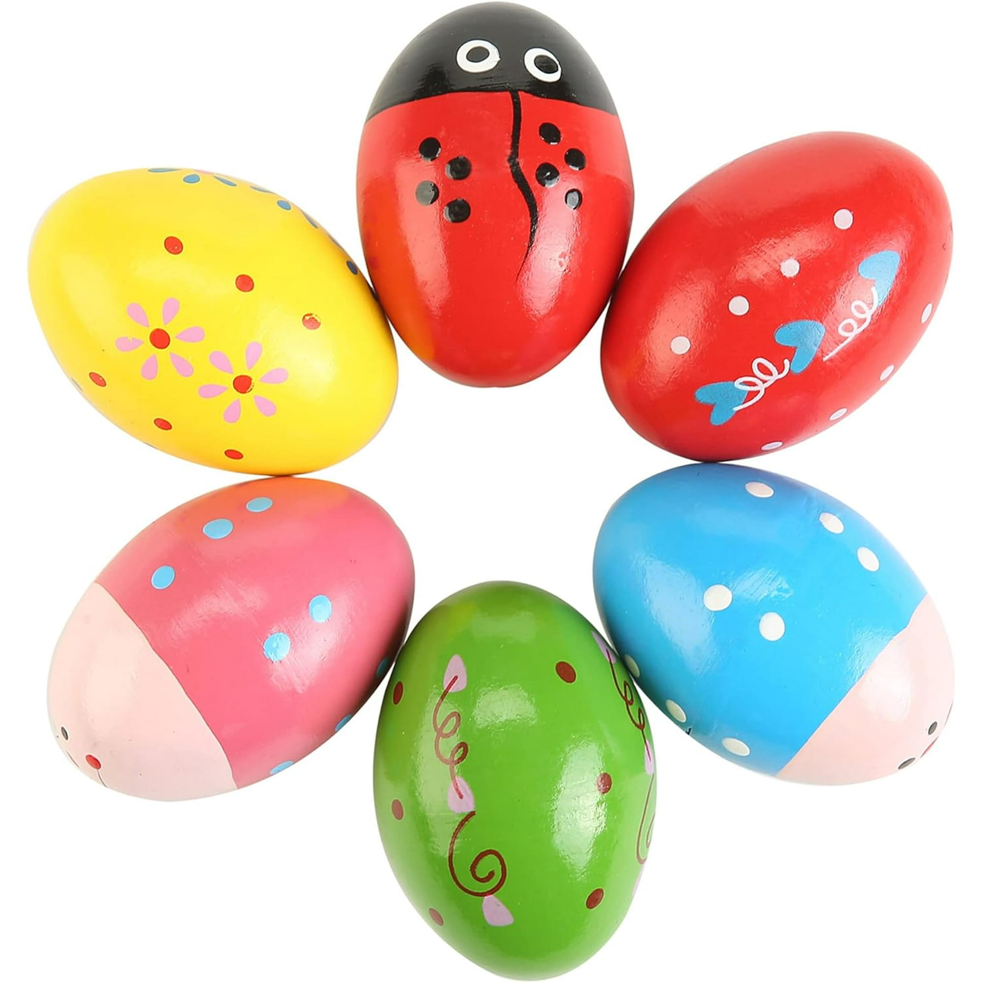 Click here for Ld Seller 6pcs Wooden Egg Shakers Hand Musical Mar... prices
