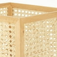 mDesign Natural Cane Square Storage Organizer Bin, 6 Pack, Natural ...