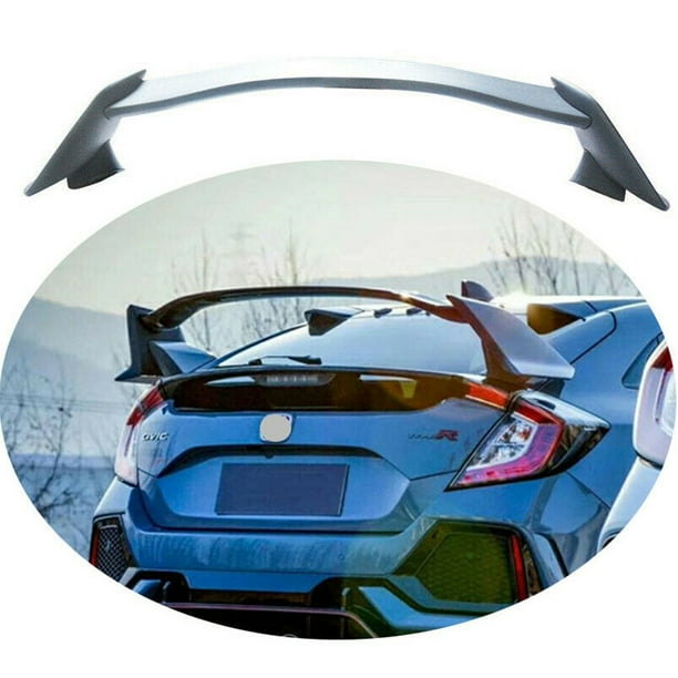 NINTE Rear Wing Spoiler for 2016-2021 Honda Civic Hatchback Grey ...