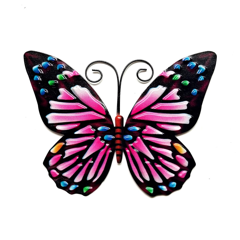 3D Metal Butterfly Wall Art,Wall Decor Sculpture Hanging Indoor Outdoor ...