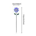 45.67 in Double Layer Sunflower Wind Spinner, Metal Flower Windmill ...