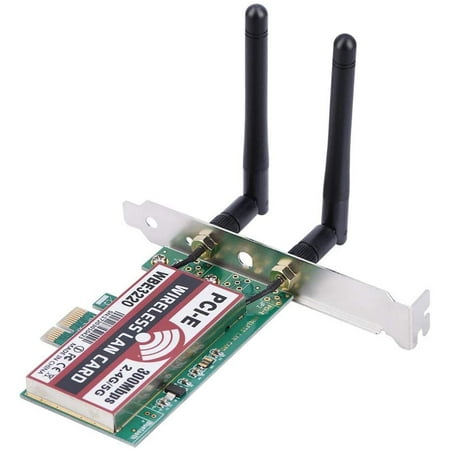 Network Card, WiFi Module 2.4G/5G 300Mbps PCI-e Dual Band AP Wireless ...