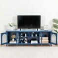 Sesslife Modern 71” TV Stand for TVs up to 80 inches, Glass Door ...