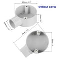 Conduit Box Junction Box (NO Cover) 1 Way 25mm M4 x 0.7 Waterproof ...