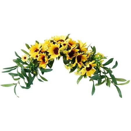 yayagol Artificial Sunflower Swag Decorative Flower Swag Wedding Arch ...