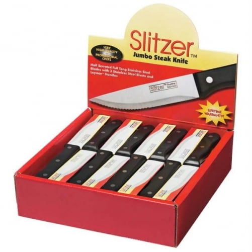 Slitzer 48pc Jumbo Steak Knives In Countertop Display - Walmart.com