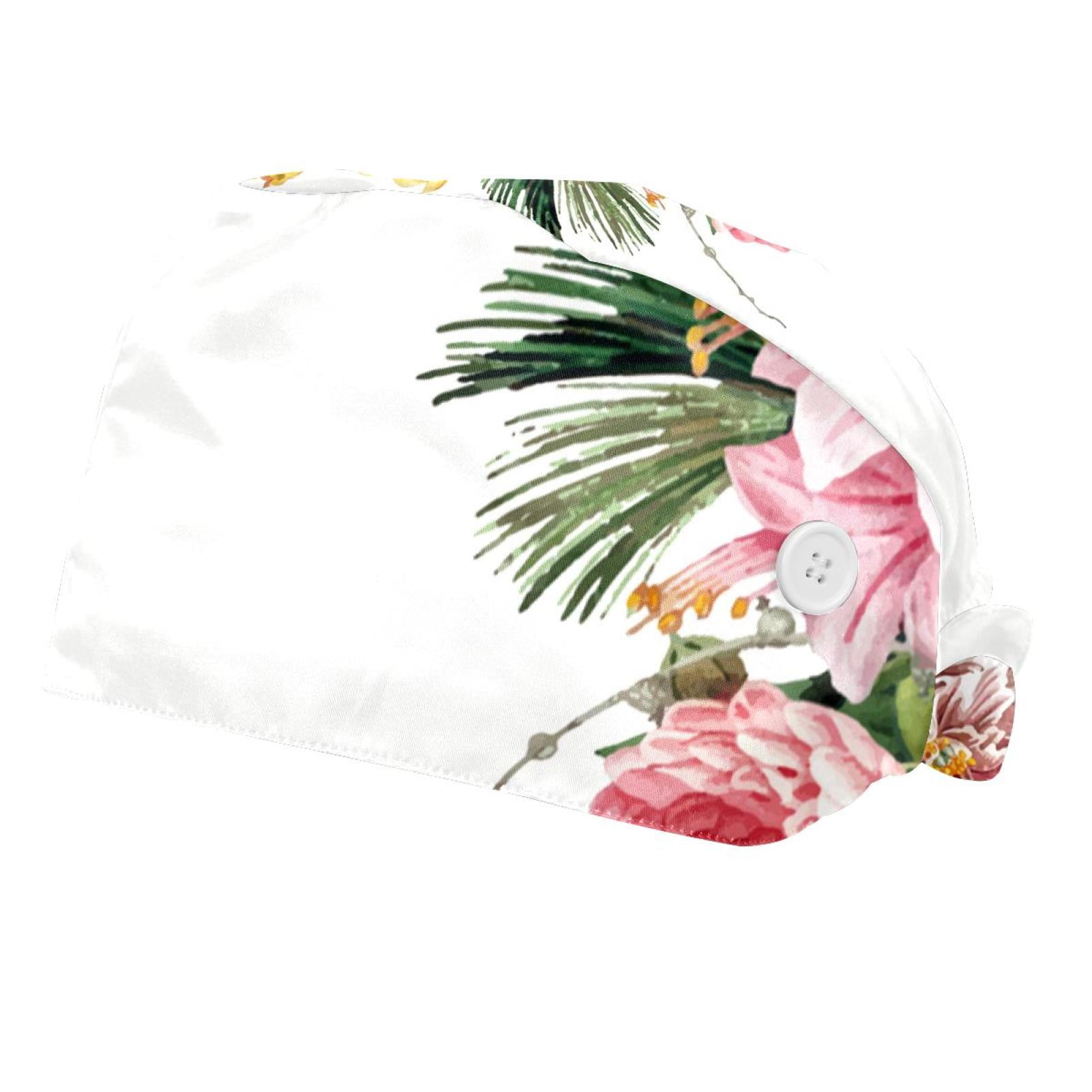 Ownta 2 Pack Working Cap with Button and Sweatband Tie Back Hats for ...