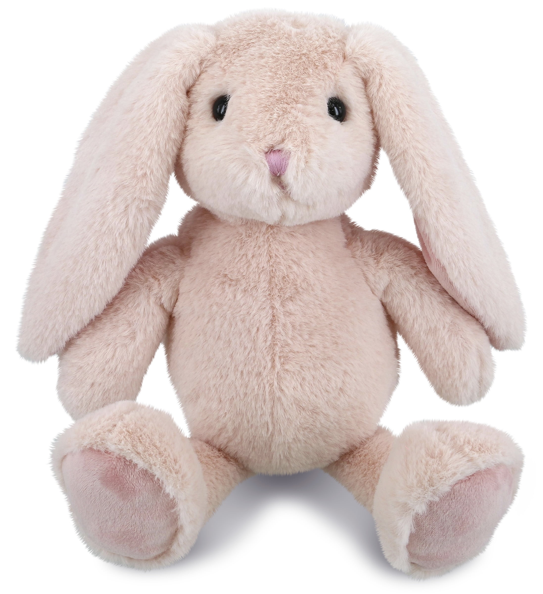 DolliBu Plush Rabbit Stuffed Animal - Soft Huggable Baby Pink Rabbit ...