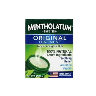 Mentholatum Ointment 3 oz, Soothing Relief for Aches and Pains ...