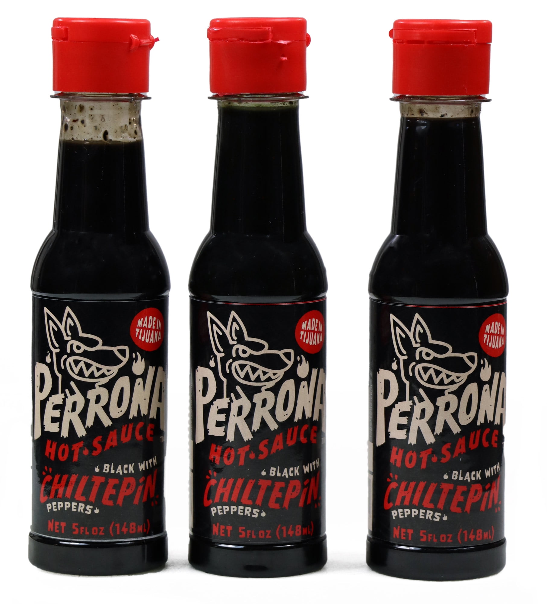 La Perrona Negra Seafood Hot Sauce 5oz 3 pack - Walmart.com