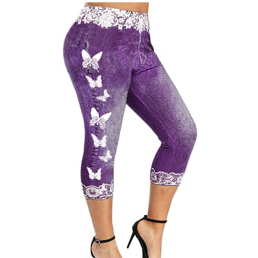 RealSize Women's French Terry Cloth Capri Pants with Pockets, XS-XXXL ...