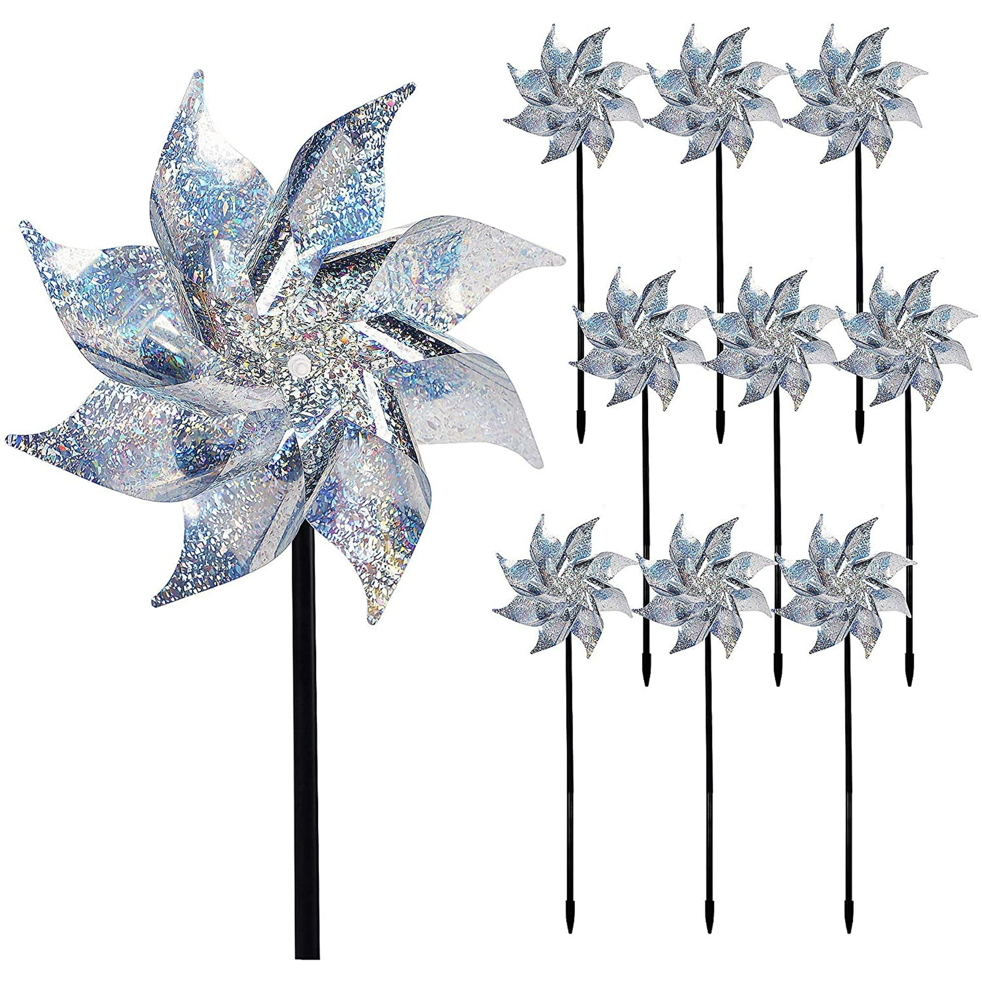 Click here for Mfg2020 10 Pack Reflective Pinwheels With Stakes... prices