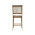 Linon Emmy Full Back Wood Counter Stool, 26" Seat Height, Gray Wash ...