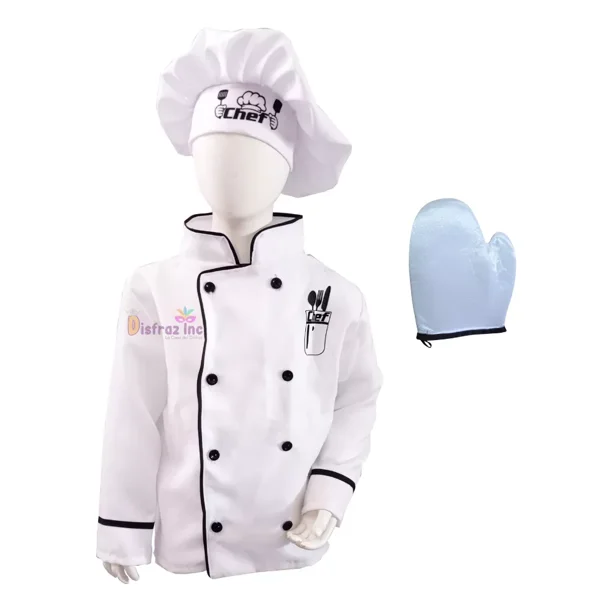 Disfraz Chef Cocinero Disfraz Chef Para Niños Y Niñas | Walmart en línea