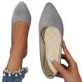 Dweltoz Ballet Flats Women Slip on Closed Toe Pointed Soft Flats Office ...