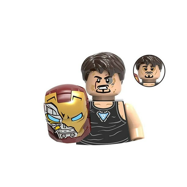 Hasbro Marvel Building Blocks, Iron Man, Tony Stark, Mini figuras ...
