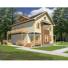 001-3924: Cabin Craftsman 2 Bed, 2 Bath Luxury Home Plan, 1200 Sq Ft ...