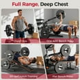 FEIERDUN 3-Grip U-Handles Chest Press Machine with 1250LBS Capacity, 11 ...