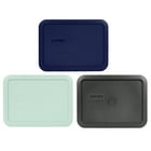 Pyrex Replacement Lid 7210-PC Blue Rectangle Cover (2-Pack) for Pyrex ...