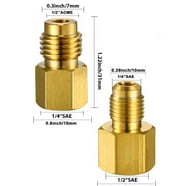 Airbrush 1/4" Female to 1/8" BSP Male Fitting Connector Adapter, Hose Compressor - Walmart.com